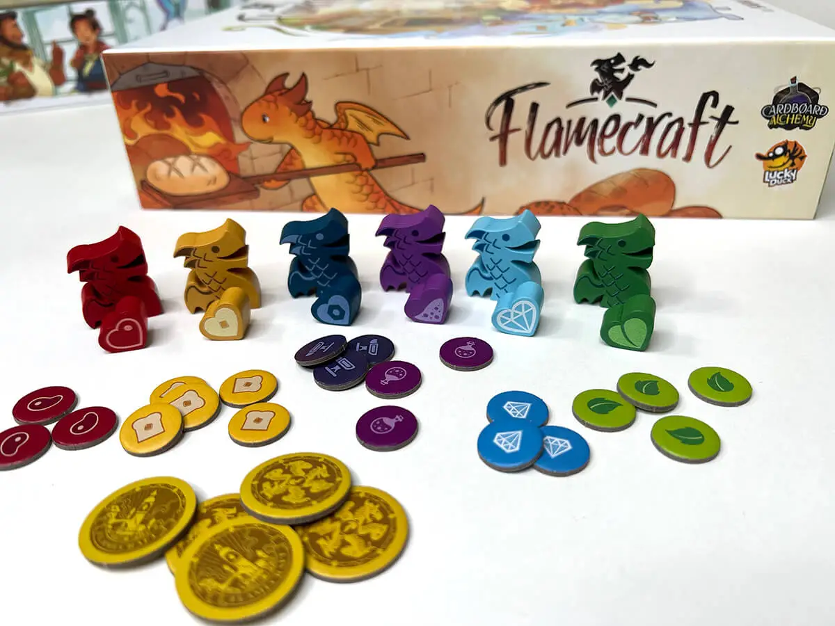 Tudo sobre o boardgame Flamecraft, o jogo de dragões - Jogada Mestra